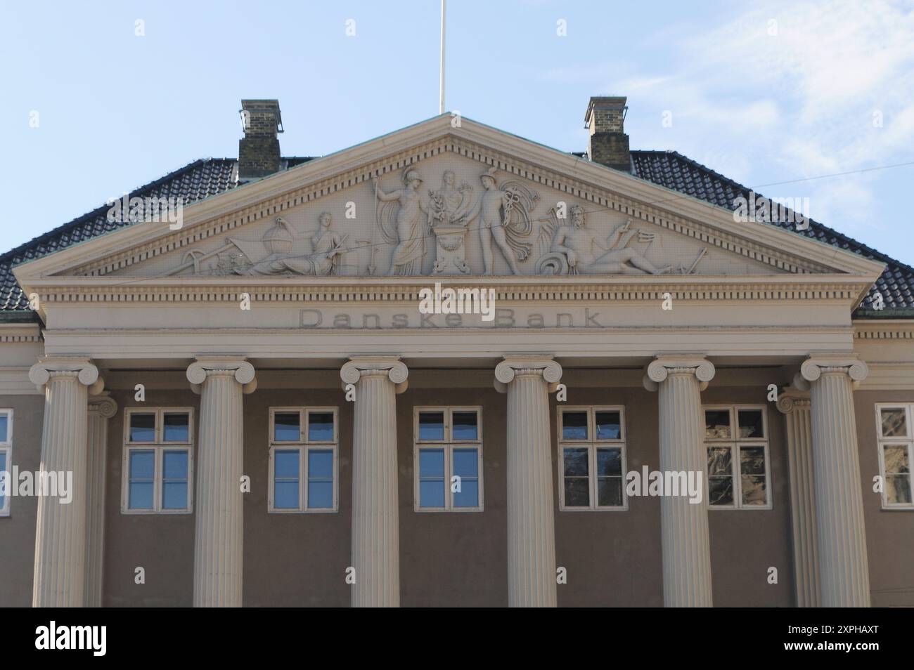 Copenhagen/ Denmark/06 August 2024/Danske bankoffice building at konegsn nytorv in capital ...