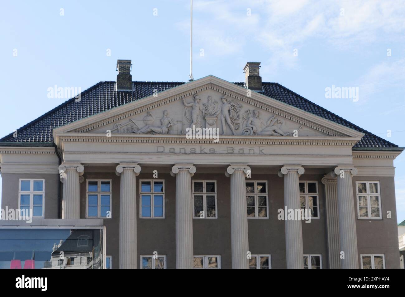 Copenhagen/ Denmark/06 August 2024/Danske bankoffice building at konegsn nytorv in capital ...