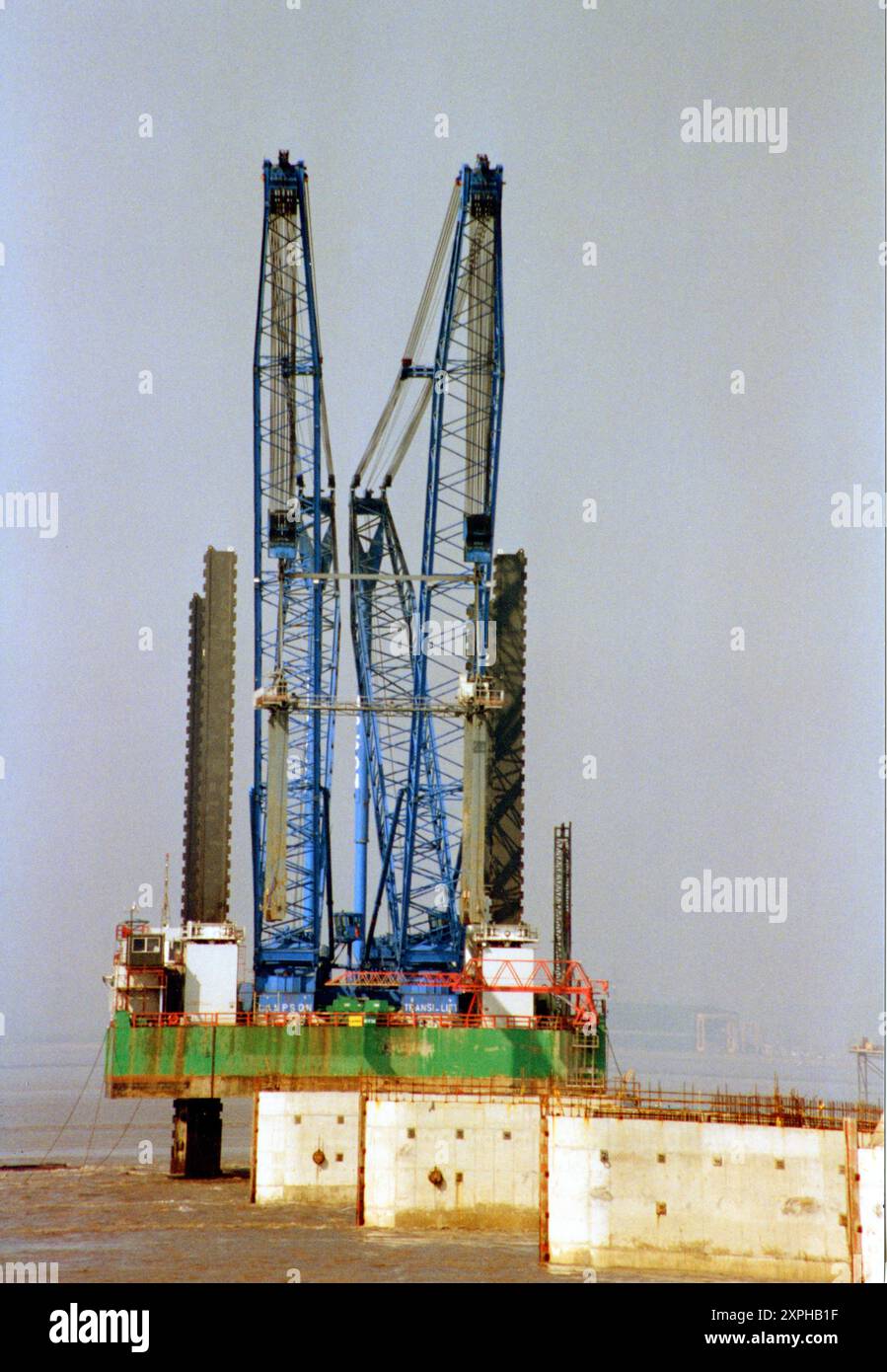Second Severn Crossing Lampson Translift Stock Photo - Alamy