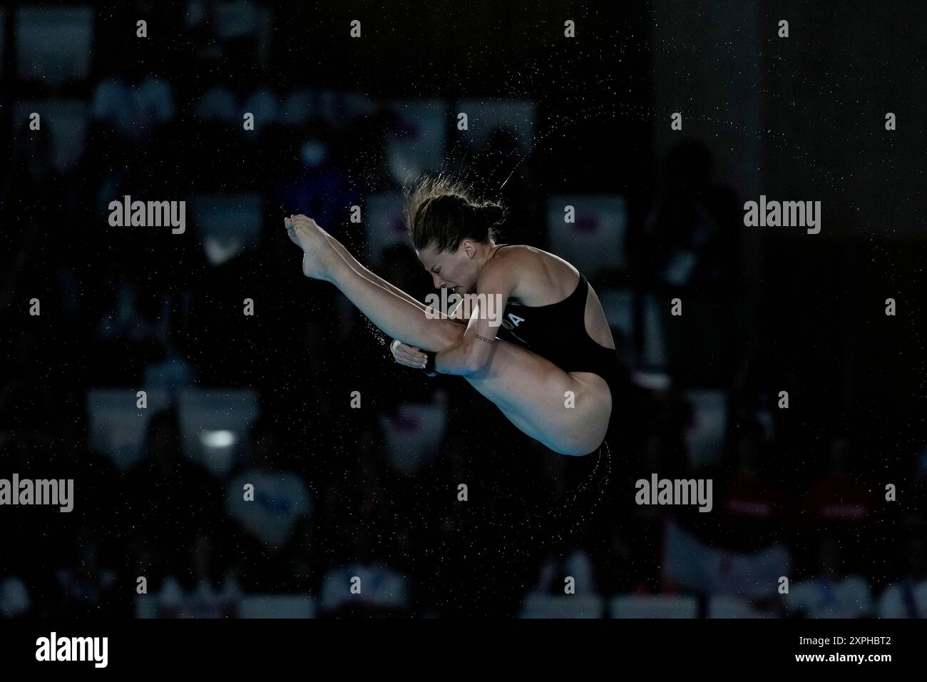 CAPTION CORRECTS INFO Canada's Caeli McKay ccompetes in the women’s 10m ...