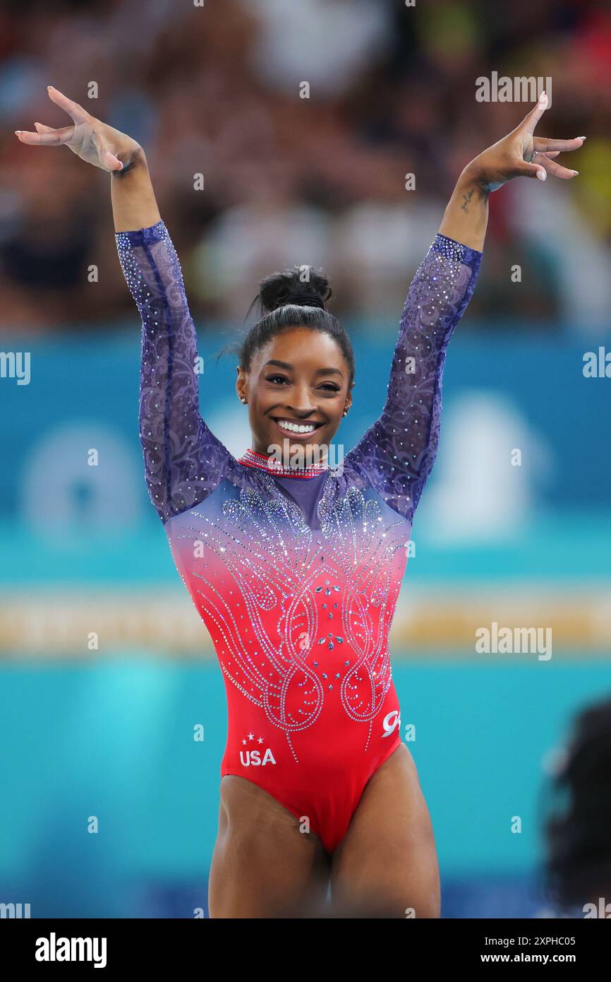 Paris, France. 5th Aug, 2024. Simone Biles (USA) Gymnastics - Artistic ...