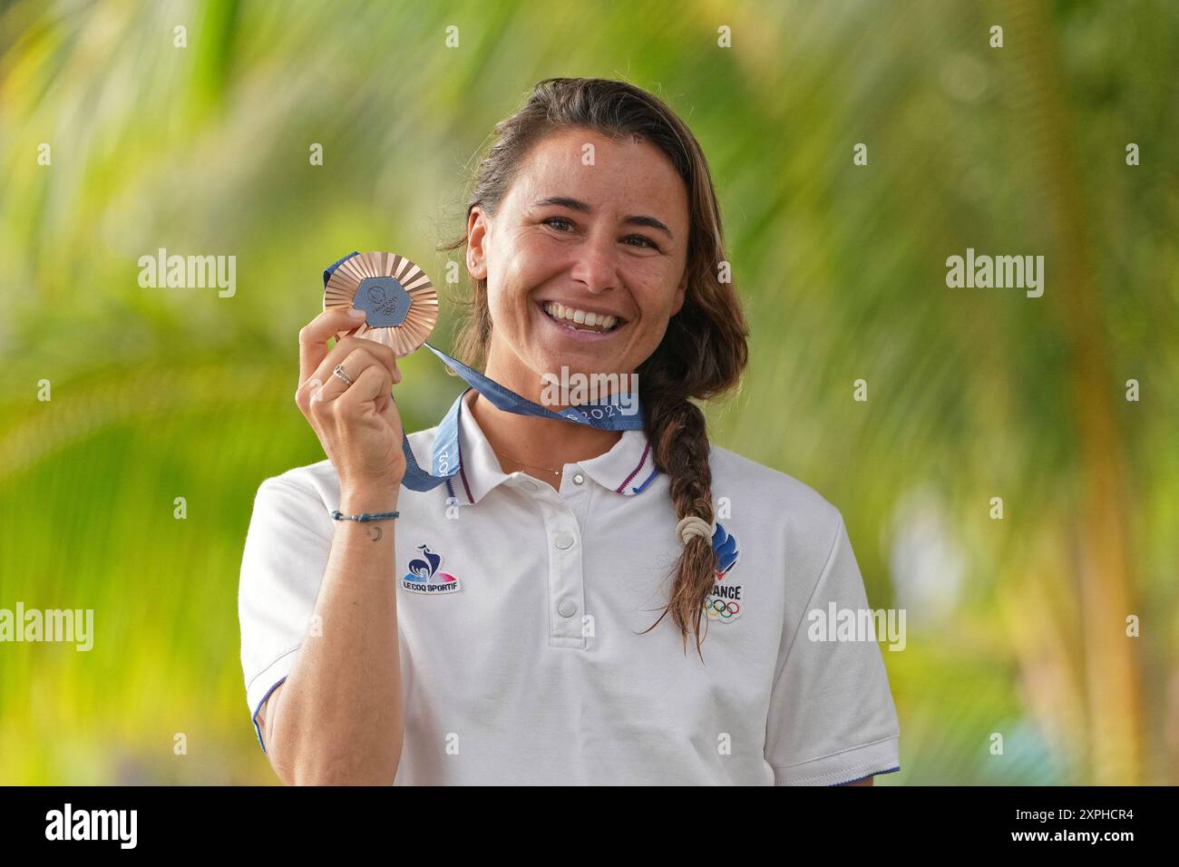 Johanne Defay of France Bronze medal, Surfing, Women's during the ...