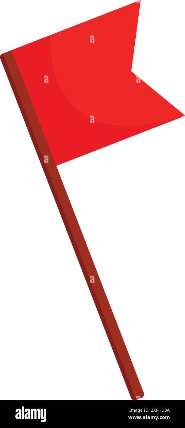 Warning sign on wooden pole Stock Vector Images - Alamy