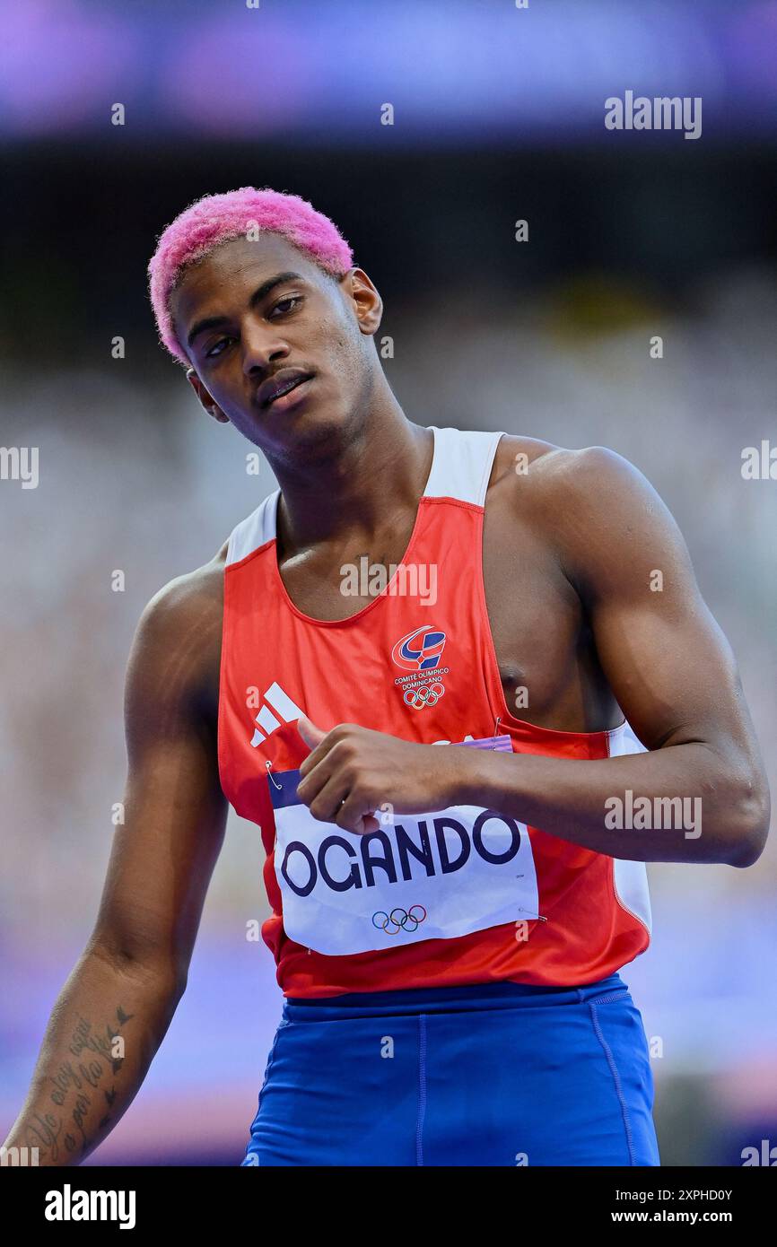 Alexander Ogando of Team United States looks on during the Men's 200m ...