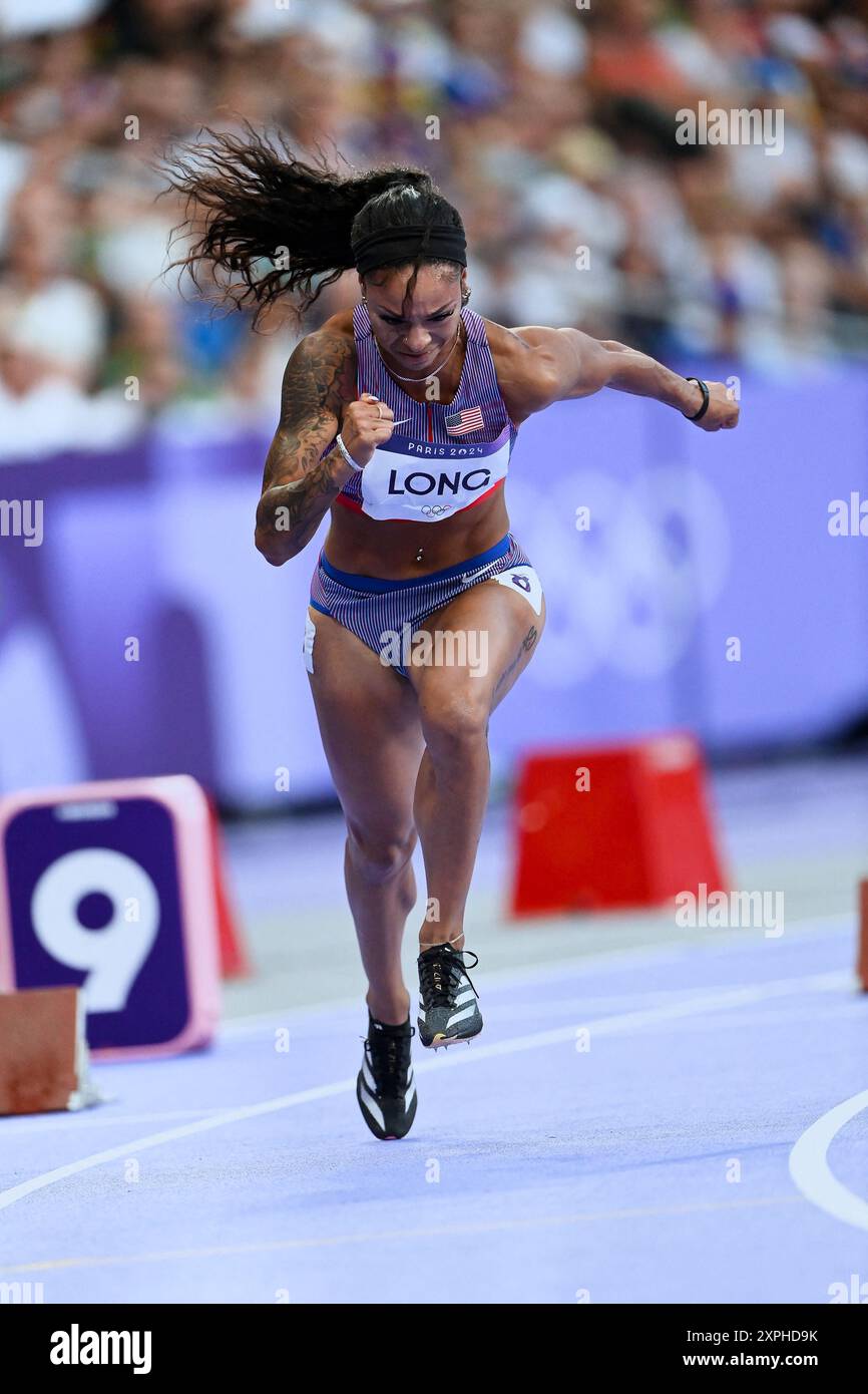 Gabrielle Thomas of Team United States in action during the women's ...