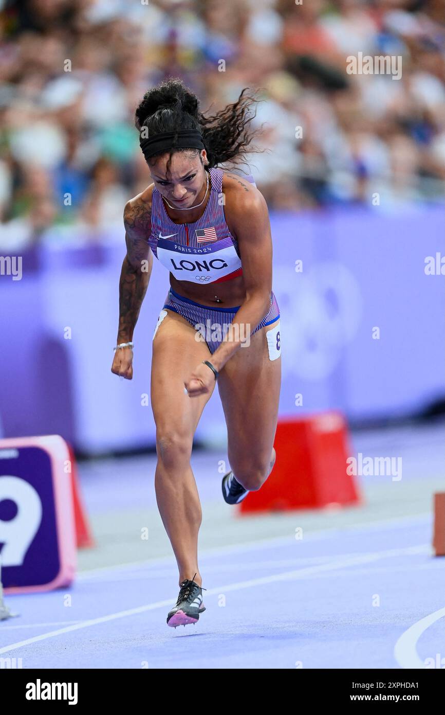 Gabrielle Thomas of Team United States in action during the women's ...