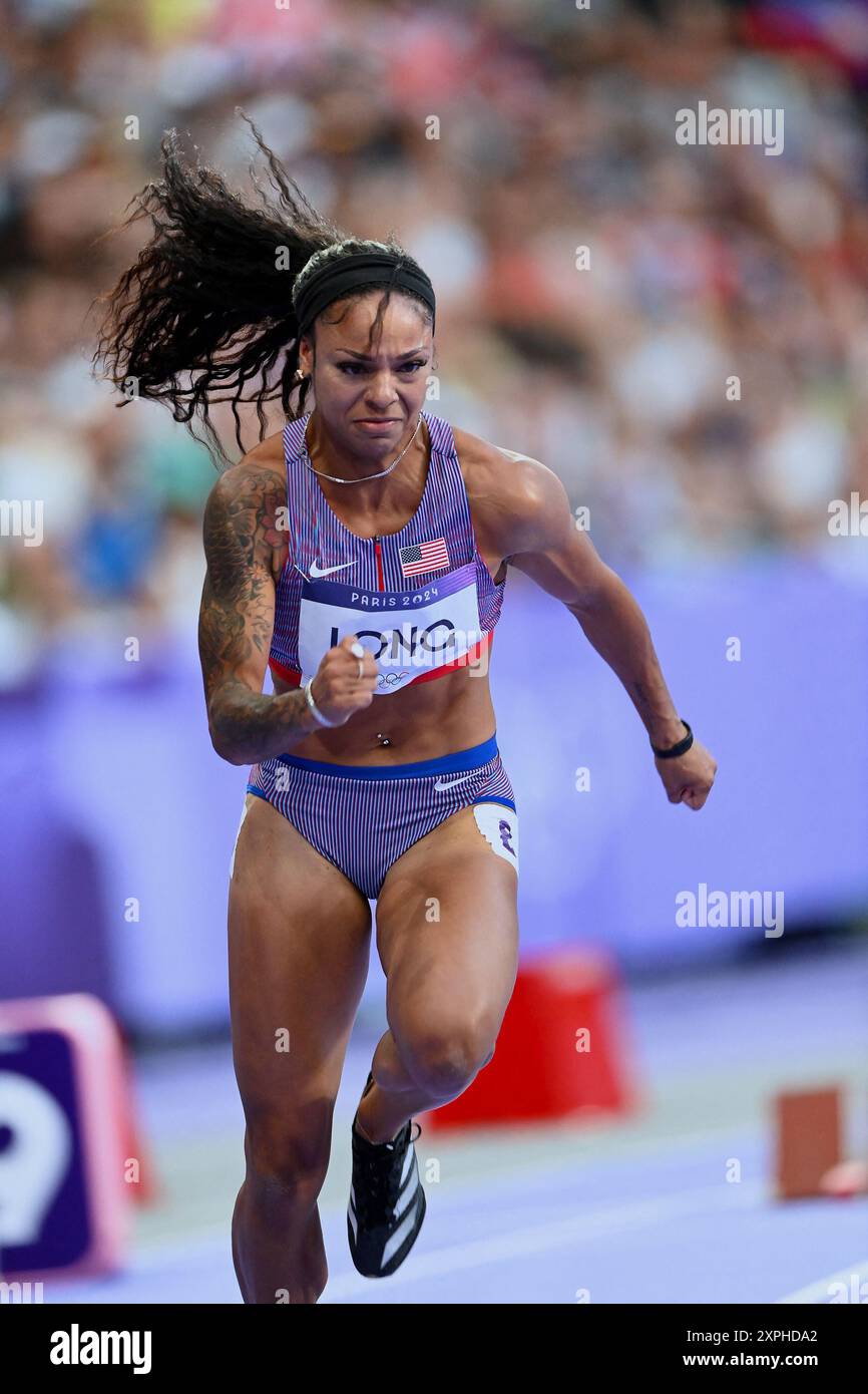 Gabrielle Thomas of Team United States in action during the women's ...