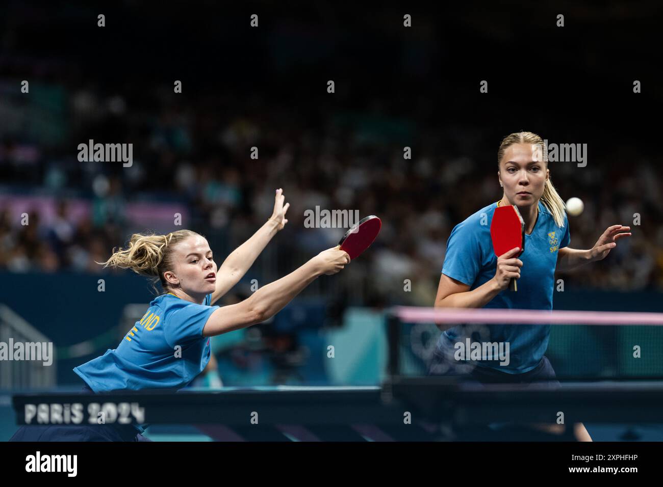 Paris, France. 06th Aug, 2024. Filippa Bergand and Christina Källberg ...