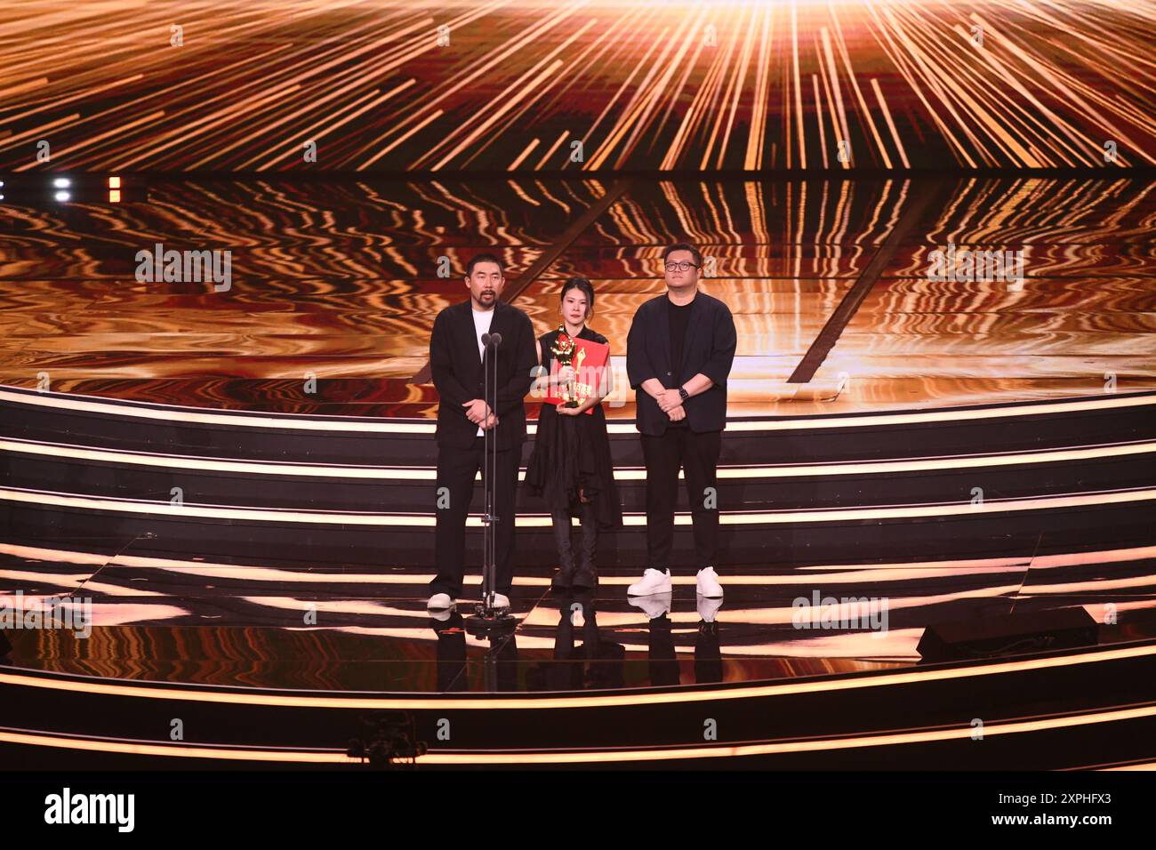 Chengdu, China's Sichuan Province. 4th Aug, 2024. Film "Chang'an" crew ...
