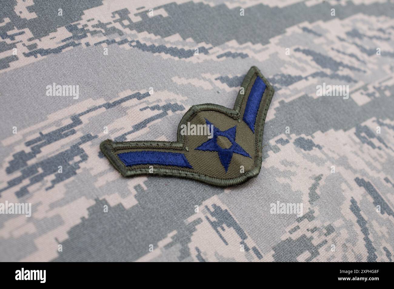 US AIR FORCE Airman rank patch on digital tiger stripe pattern Airman ...