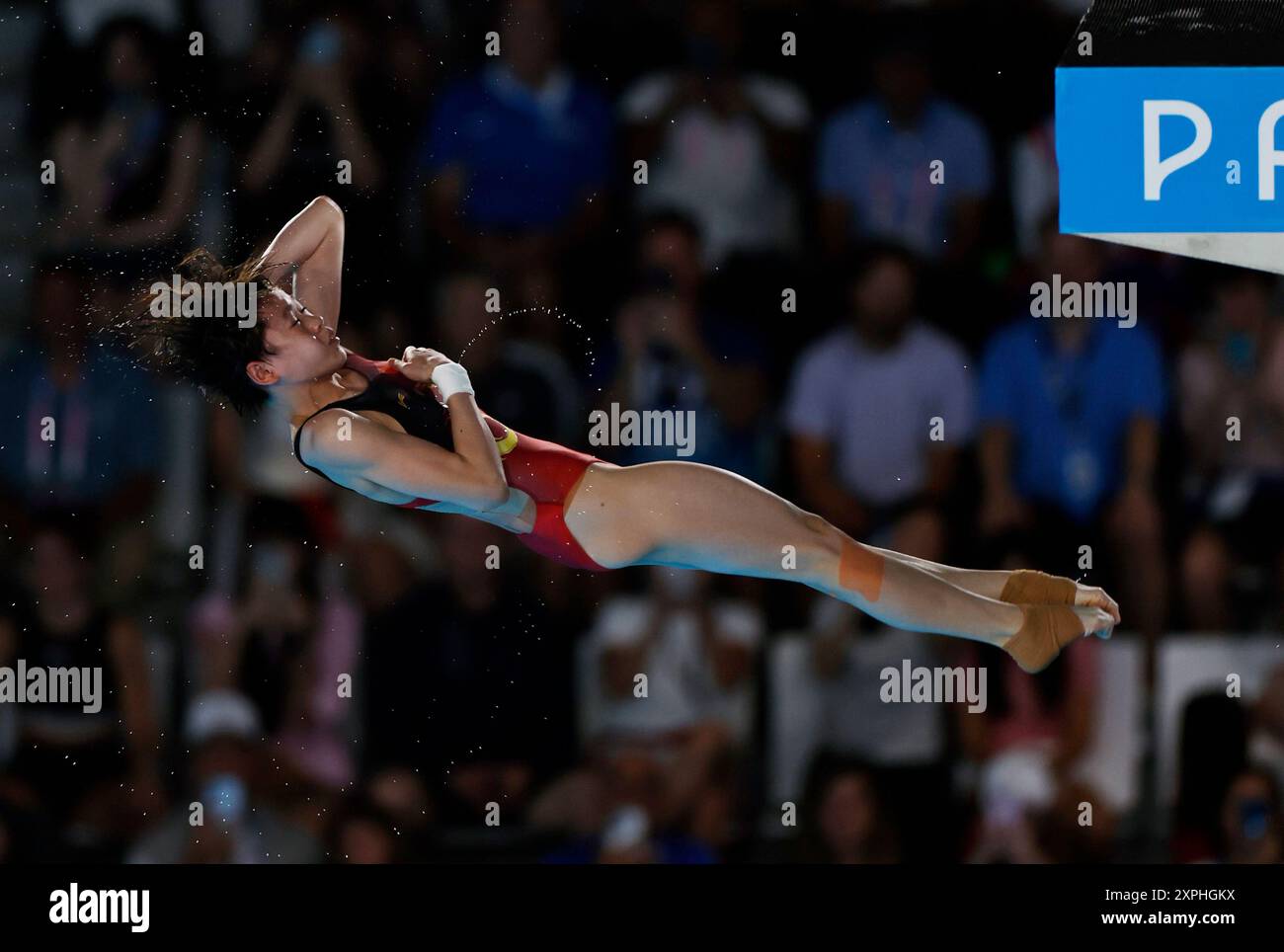 Saint Denis. 6th Aug, 2024. Quan Hongchan of China competes during the ...