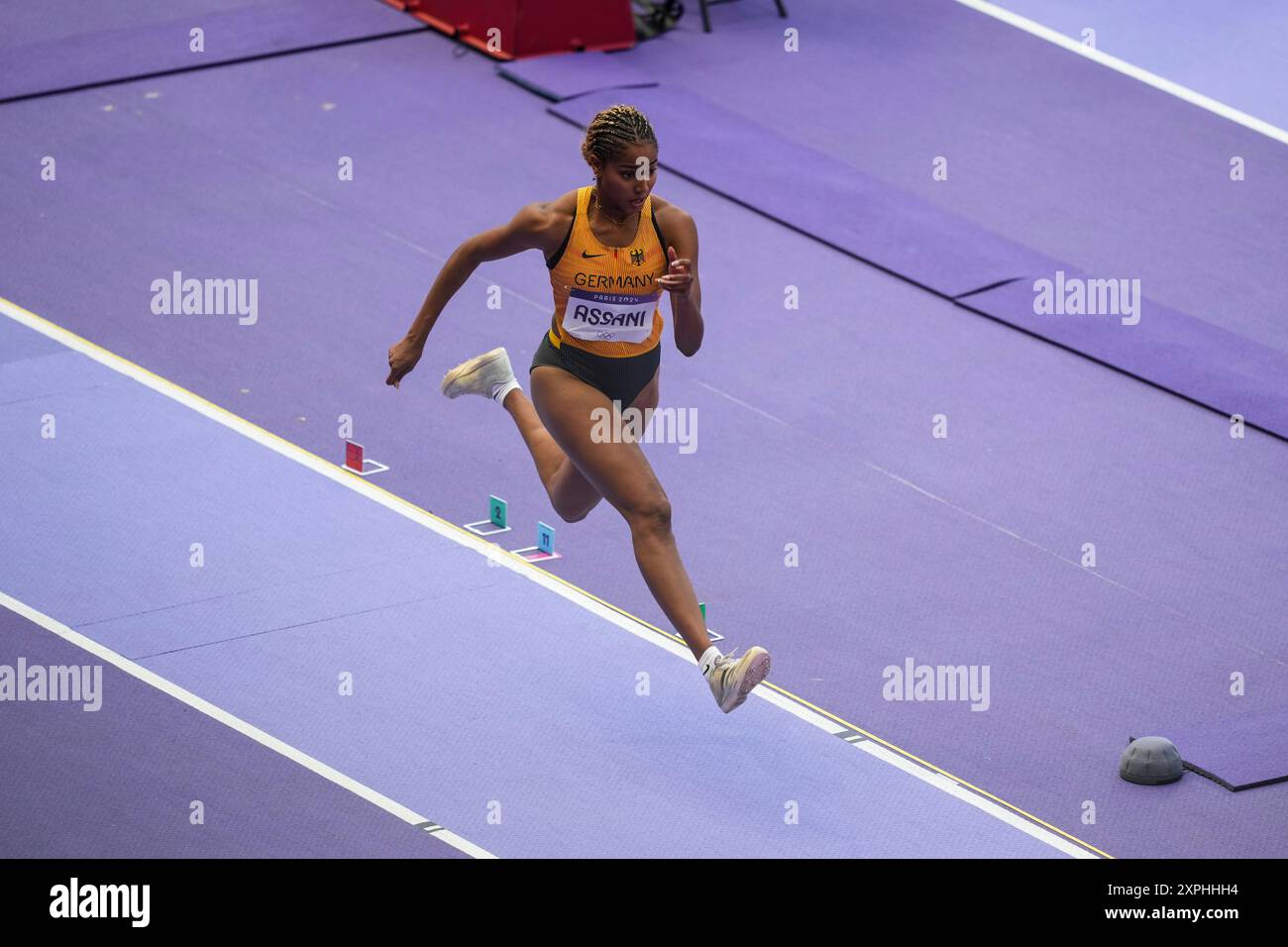 Mikaelle Assani of Germany competes during Women's Long Jump ...