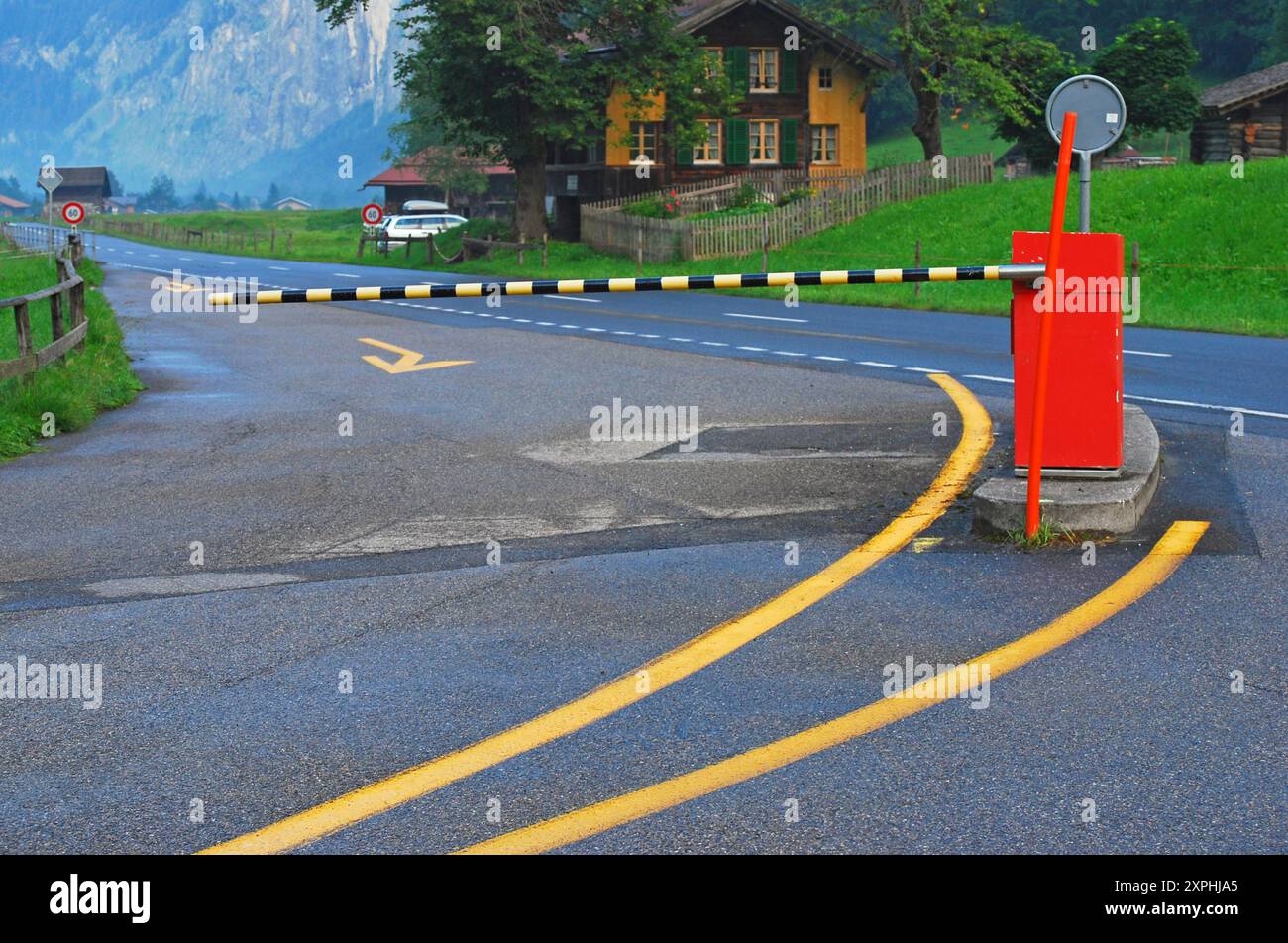 Blocked road junction hi-res stock photography and images - Alamy