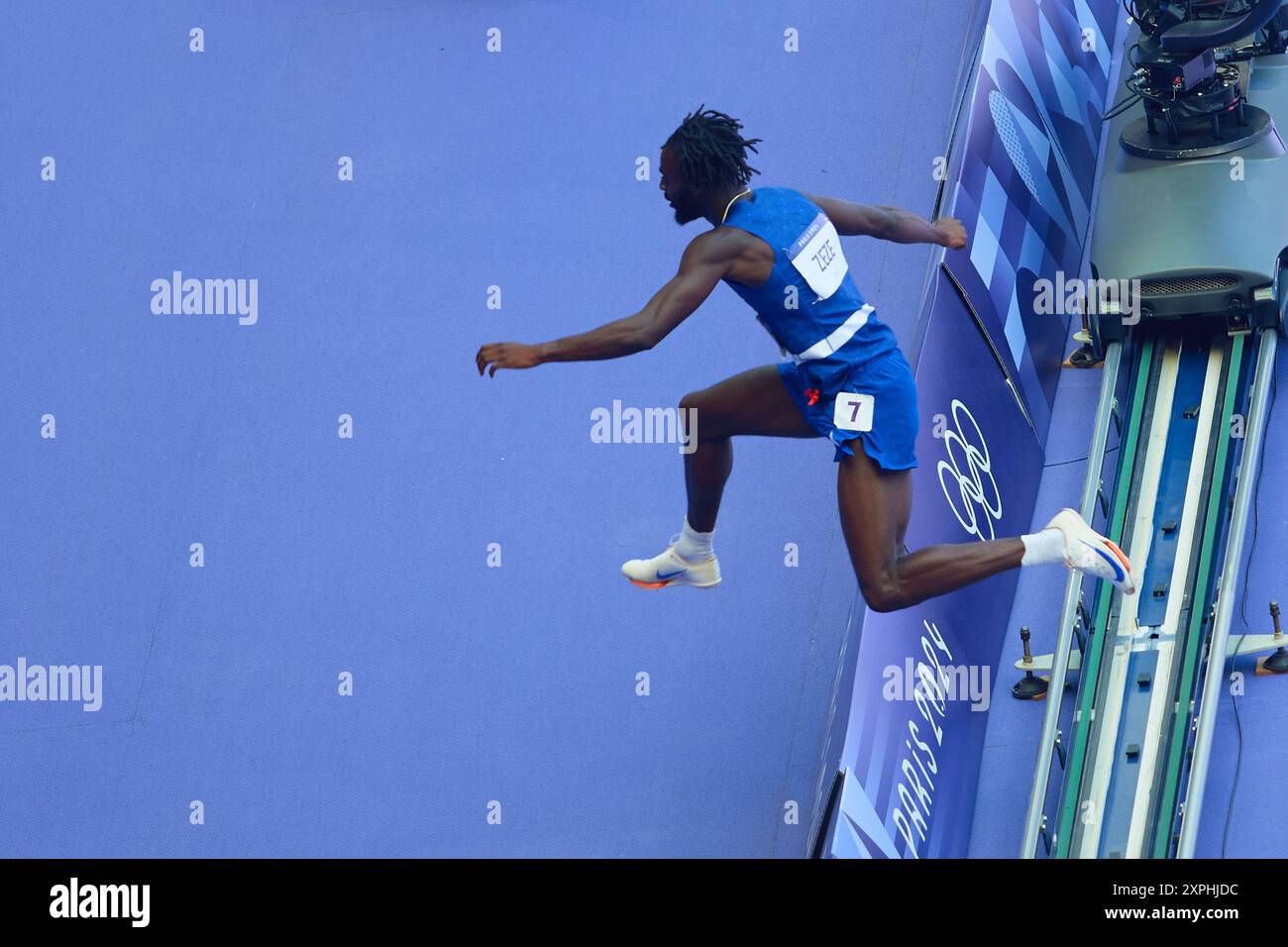 Paris, France. 06th Aug, 2024. Ryan Zeze of Team France celebrates ...
