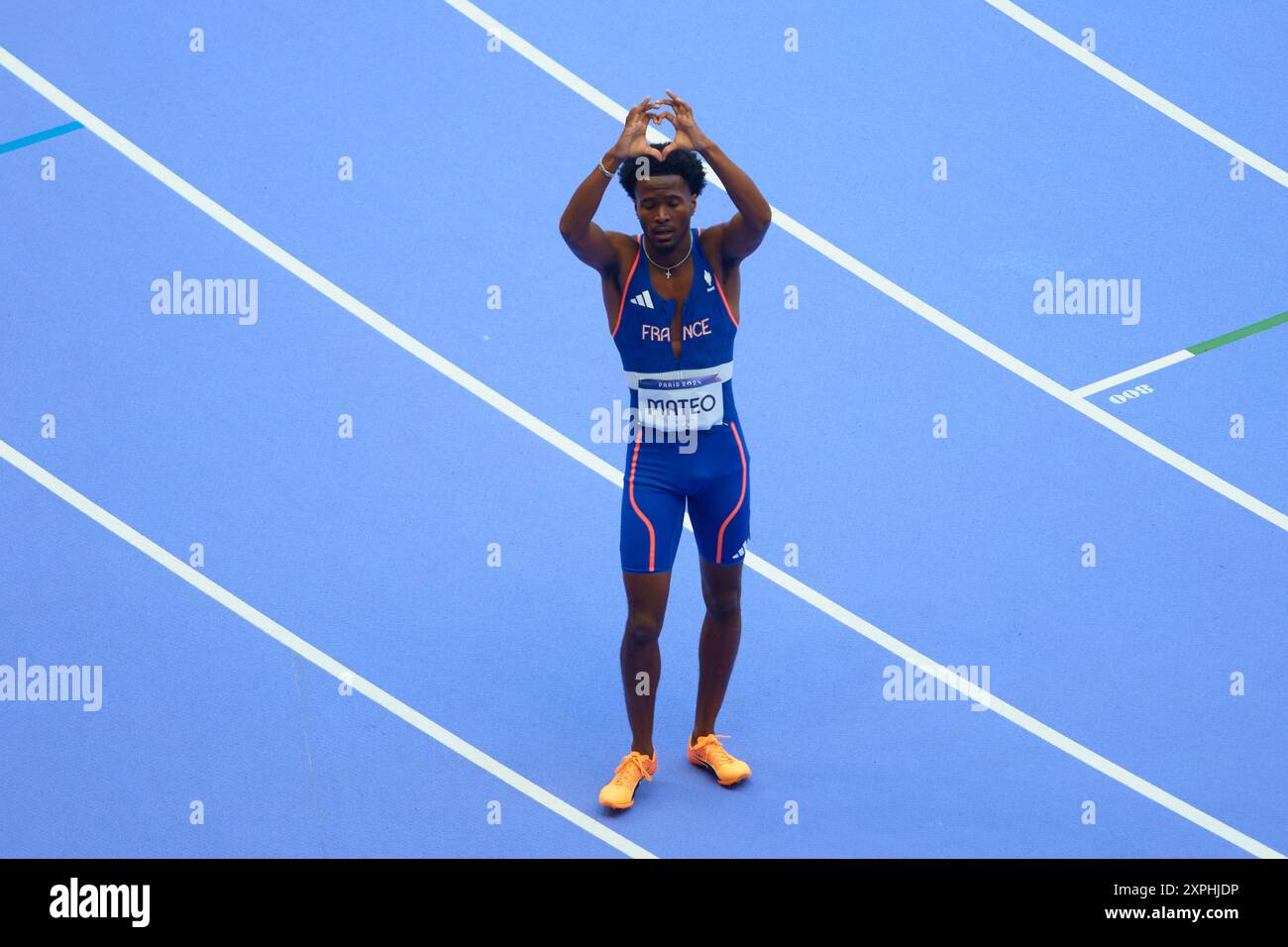 Paris, France. 06th Aug, 2024. Ryan Zeze of Team France celebrates ...