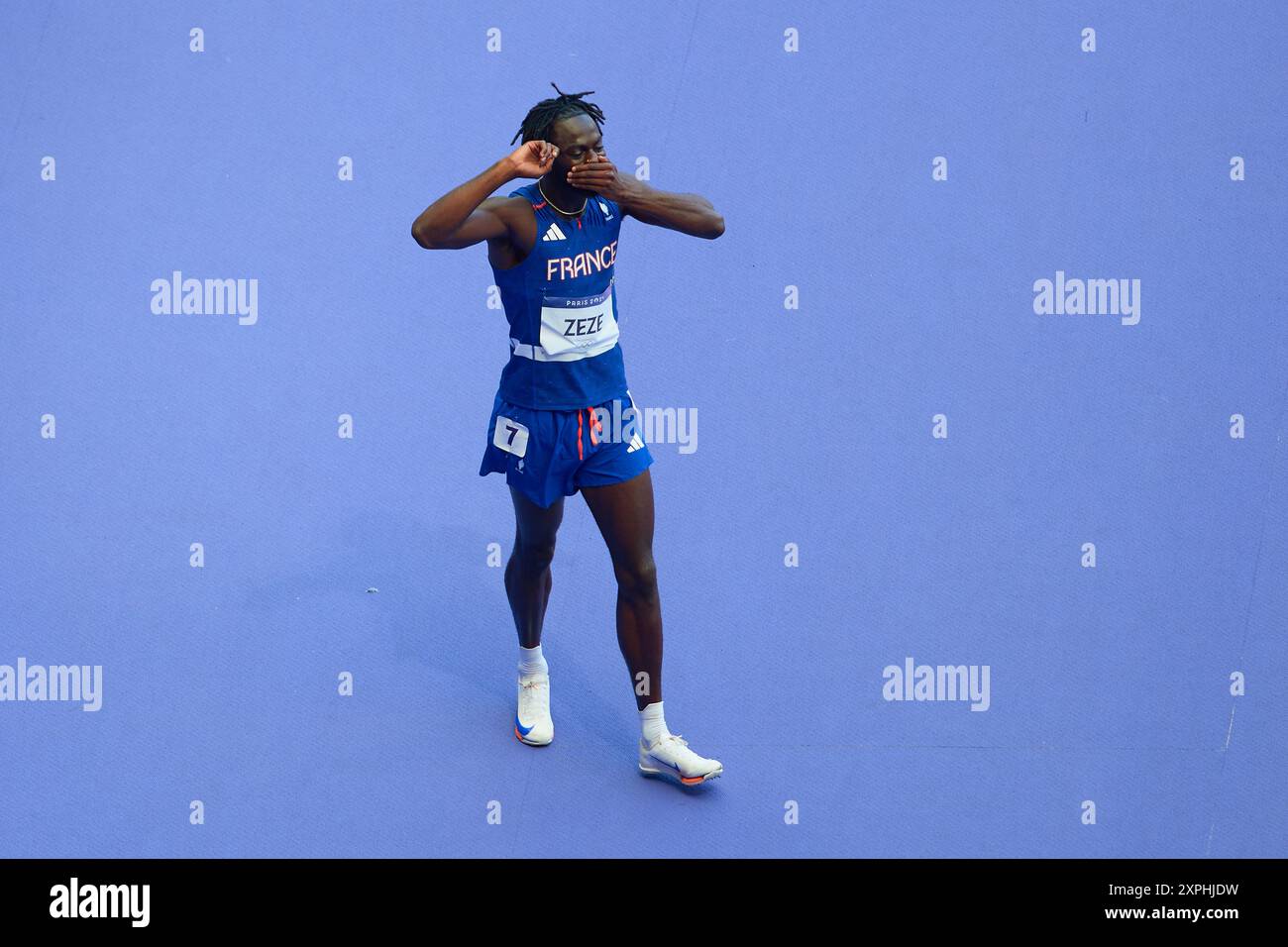 Paris, France. 06th Aug, 2024. Ryan Zeze of Team France celebrates ...
