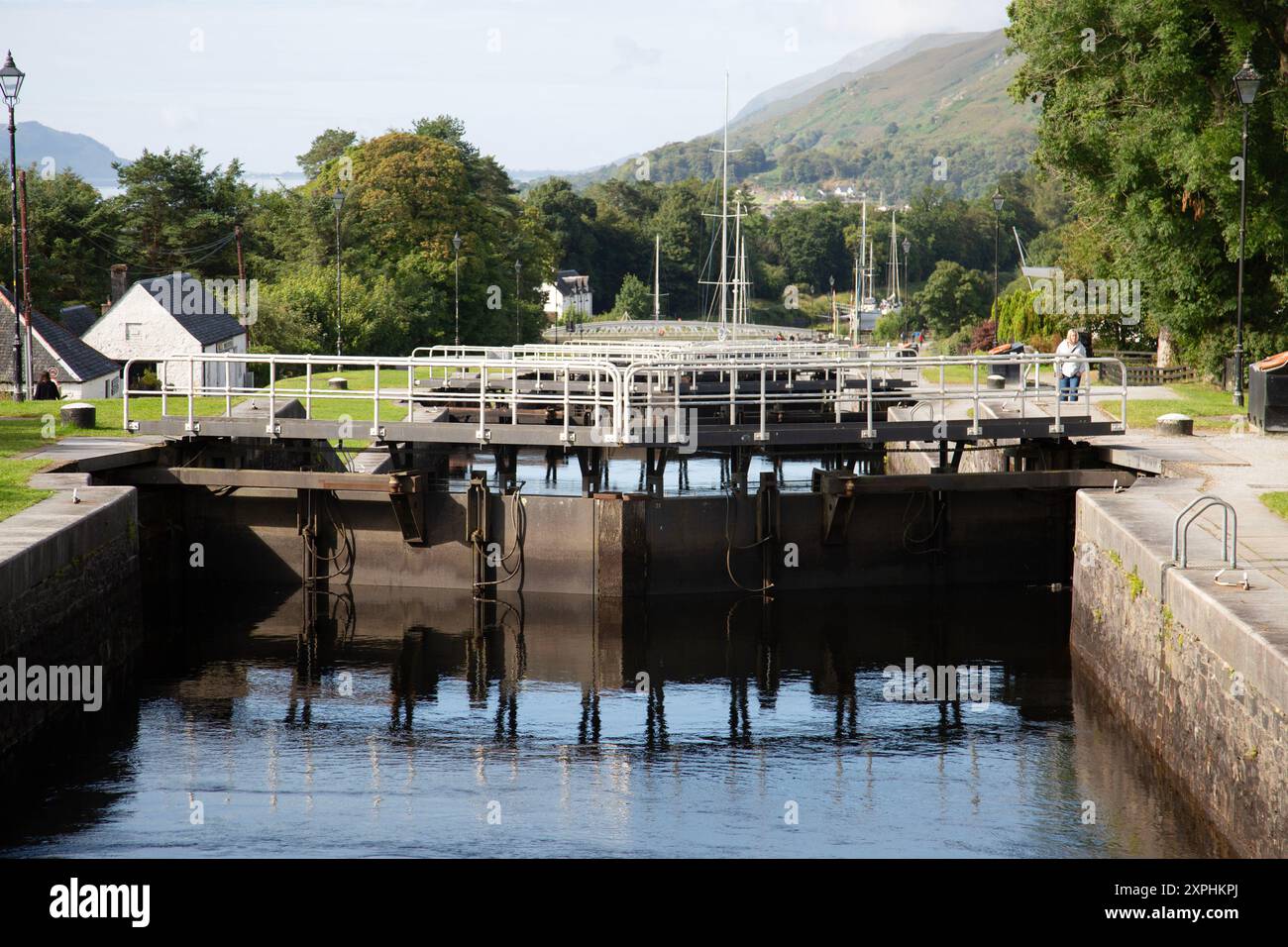 Neptune’s Staircase a set of eight locks on the Caledonian Canal ...