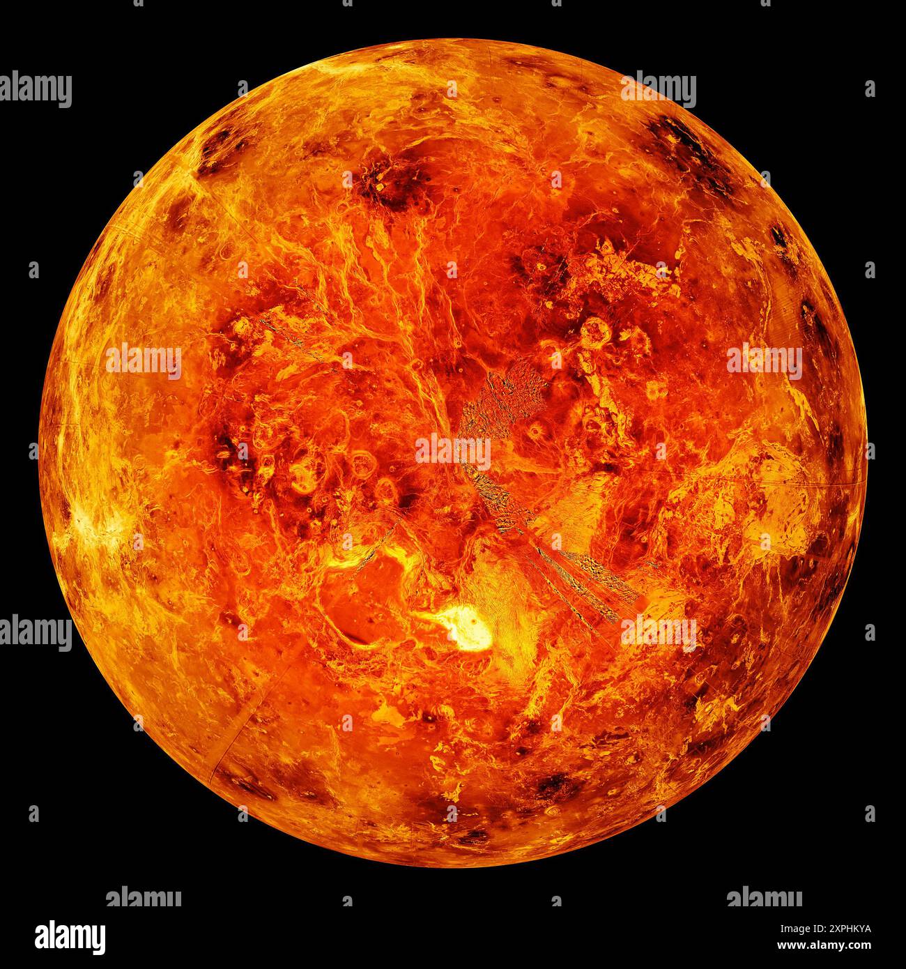 The northern hemisphere is displayed in this global view of the surface ...