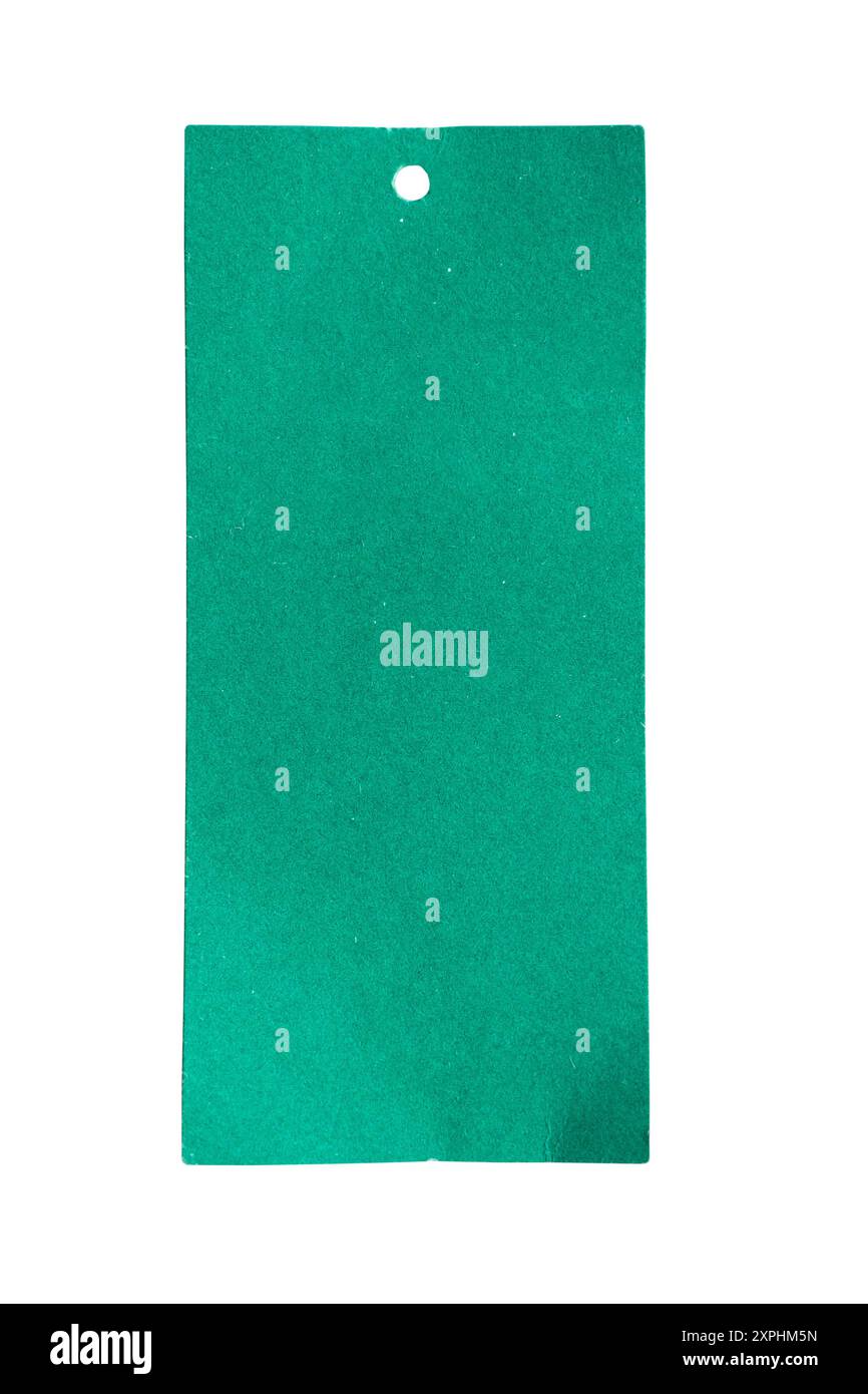 Blank green price tag label isolated on white background Stock Photo ...