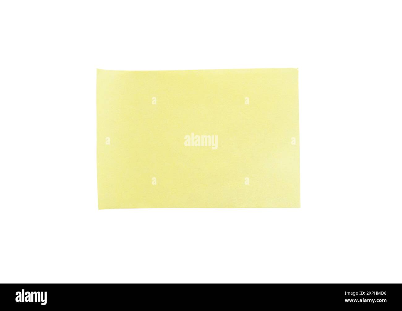 Yellow post note paper sticker isolated on white background Stock Photo ...