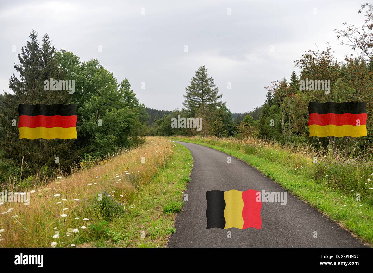 Kalterherberg Germany Border Belgique Belgie Belgium 31st July 2024 ...