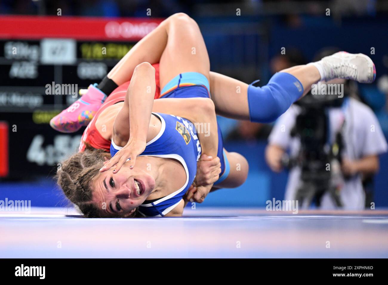 Paris, France. 06th Aug, 2024. Olympia, Paris 2024, wrestling, 50 kg ...