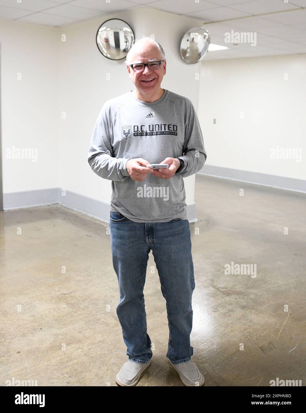 United States Representative Tim Walz (Democrat of Minnesota) poses for ...