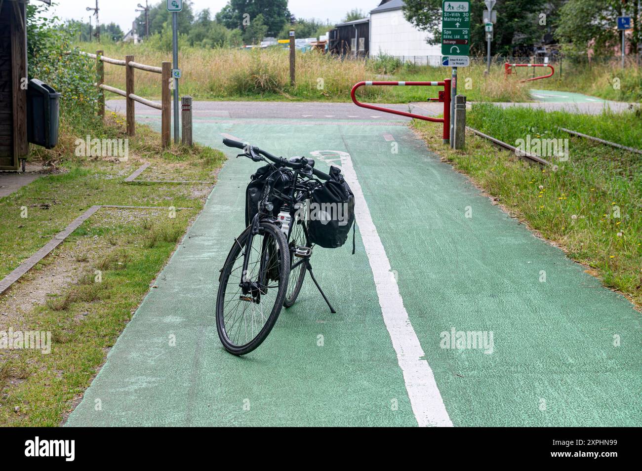 Sourbrodt Belgique Belgie Belgium 31st July 2024 Cycle routes across ...