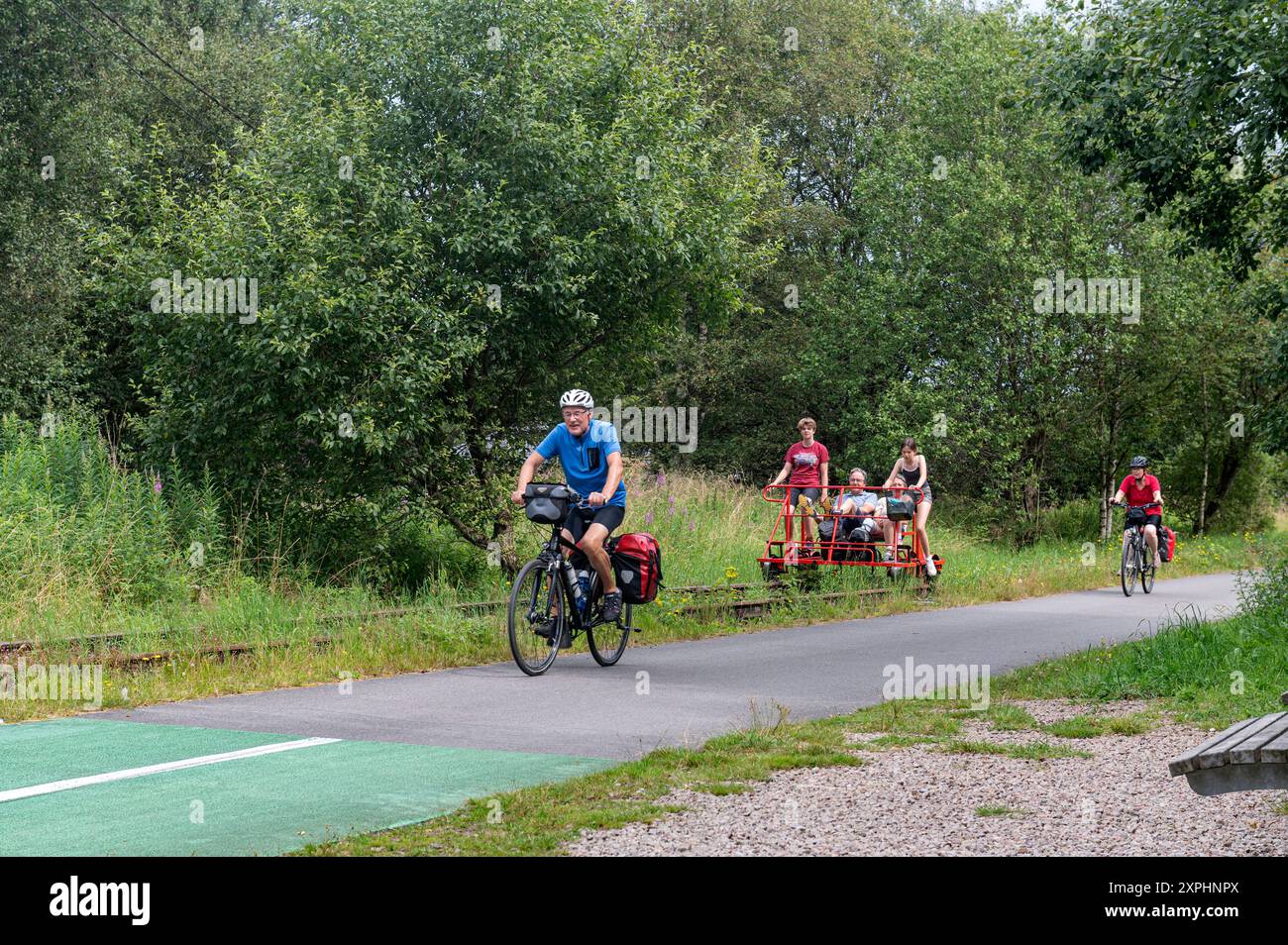 Sourbrodt Belgique Belgie Belgium 31st July 2024 Cycle routes across ...