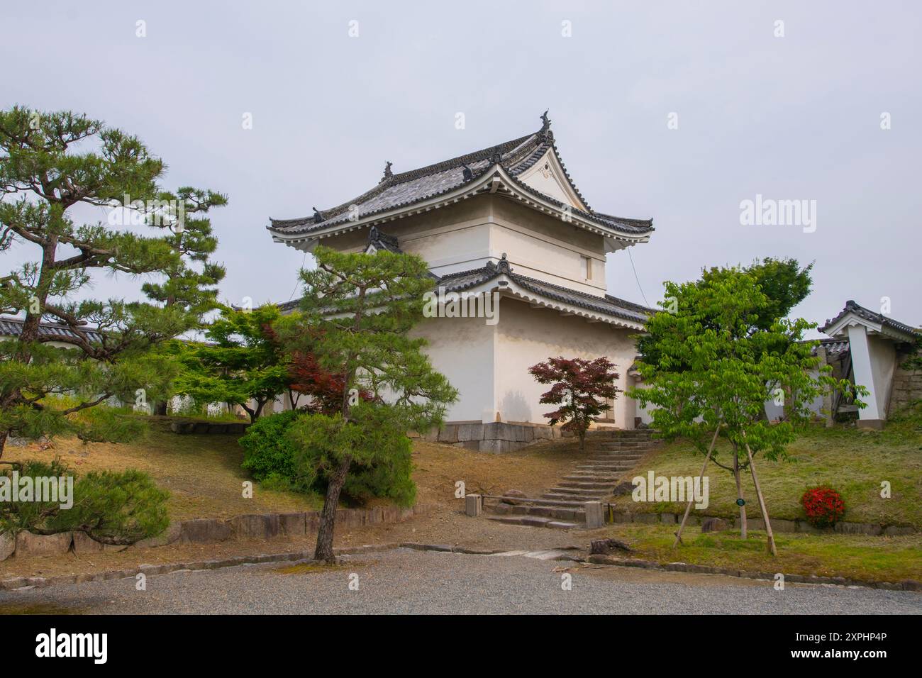 Tonan Sumi Yagura Tower of Nijo Castle. Nijo Castle is a flatland ...