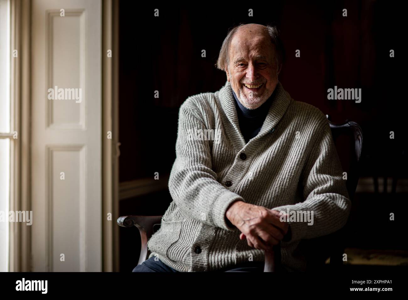 Composer Roger Norrington portrait shoot Stock Photo - Alamy