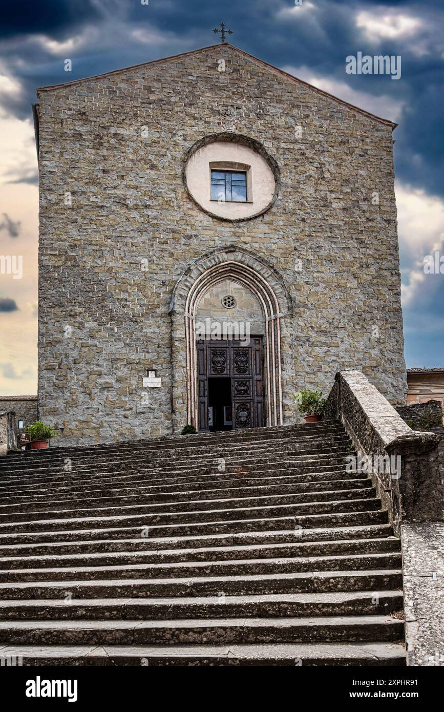 Italy Toscana Cortona Church of San Francesco Stock Photo - Alamy