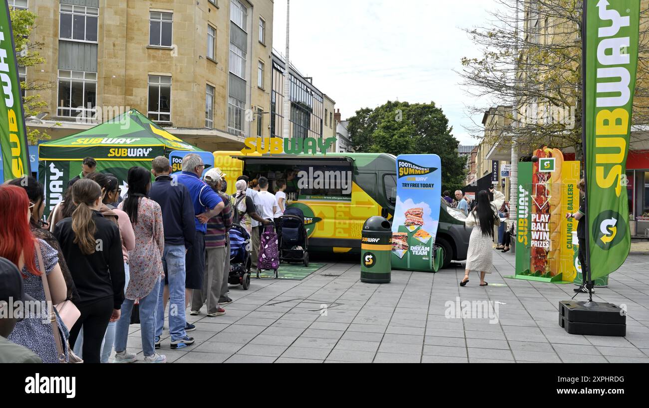 Subway restaurant foot long sandwich hi-res stock photography and ...