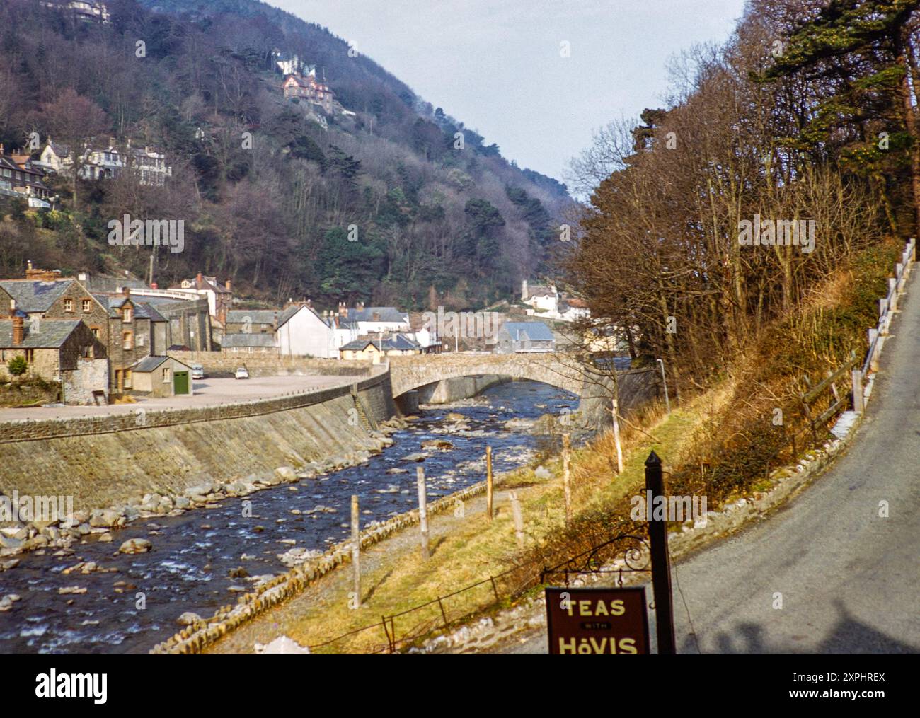 River Lynn, Lynmouth, north Devon, England, UK 1950s Stock Photo - Alamy