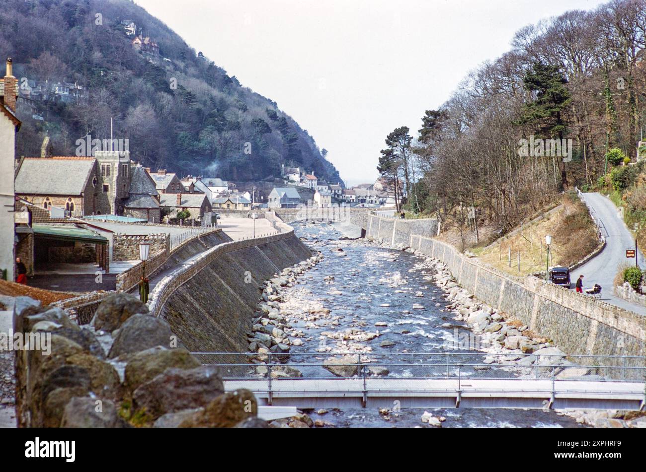 River Lynn, Lynmouth, north Devon, England, UK 1950s Stock Photo - Alamy