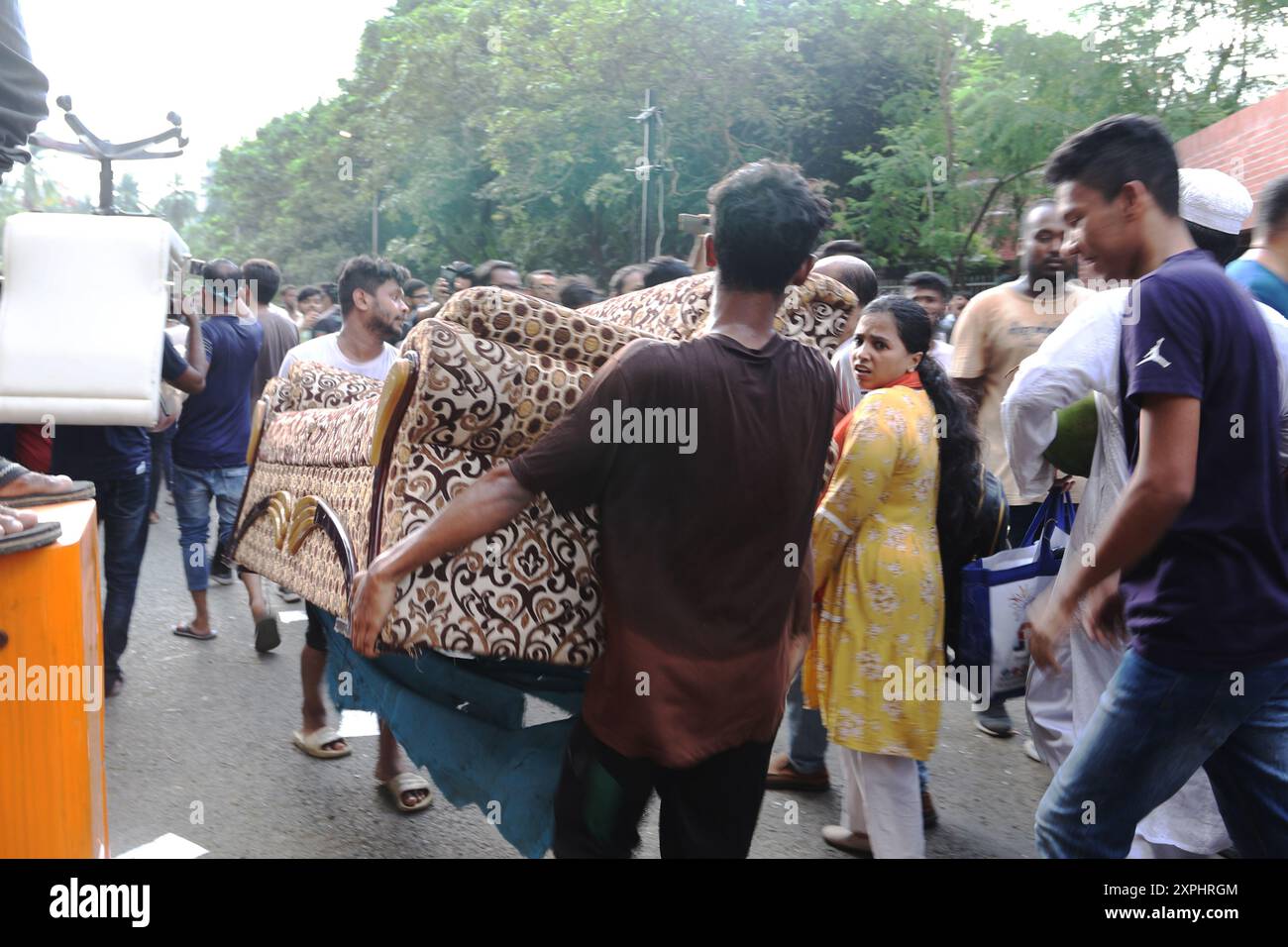 Dhaka, Bangladesh - August 05, 2024: Thousands of people took ...