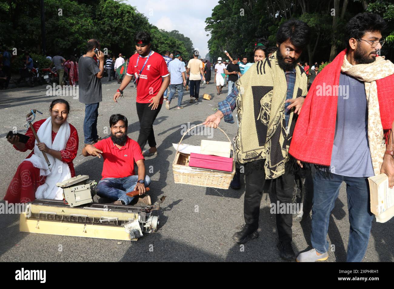 Dhaka, Bangladesh - August 05, 2024: Thousands of people took ...