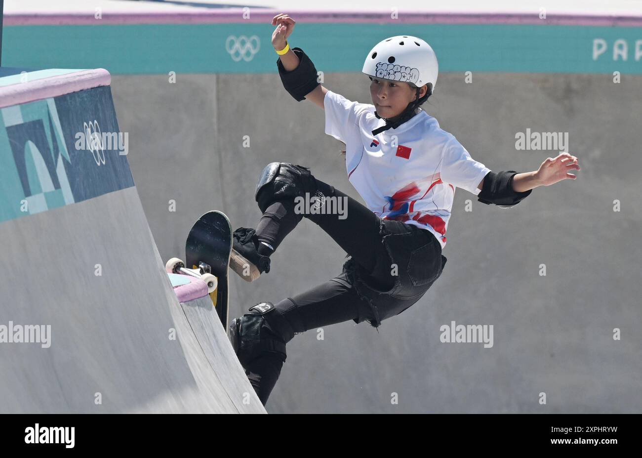 Paris, France. 6th Aug, 2024. Zheng Haohao of China competes during the ...