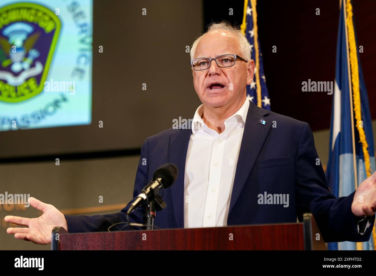 Washington, USA. 6th Aug, 2024. This photo from the Office of Minnesota ...