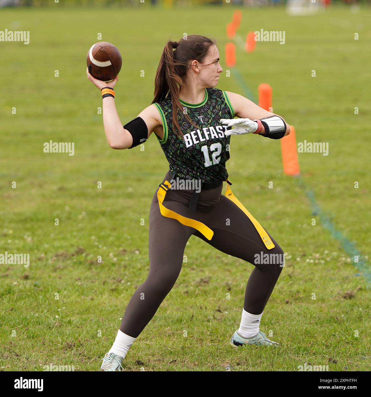 Quarterback ball and not illustration hi-res stock photography and ...