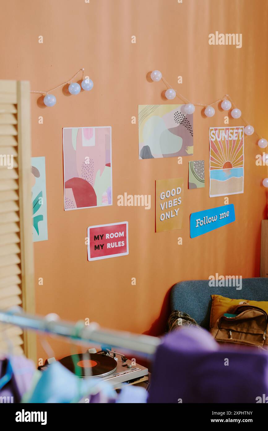 Posters on wall teenager hi-res stock photography and images - Alamy