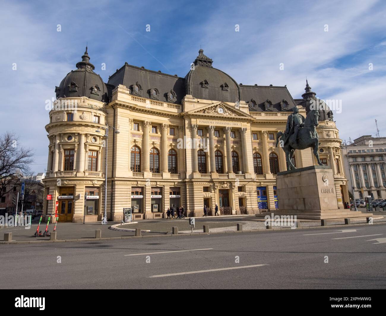 The “Carol I” Central University Library of Bucharest Stock Photo - Alamy