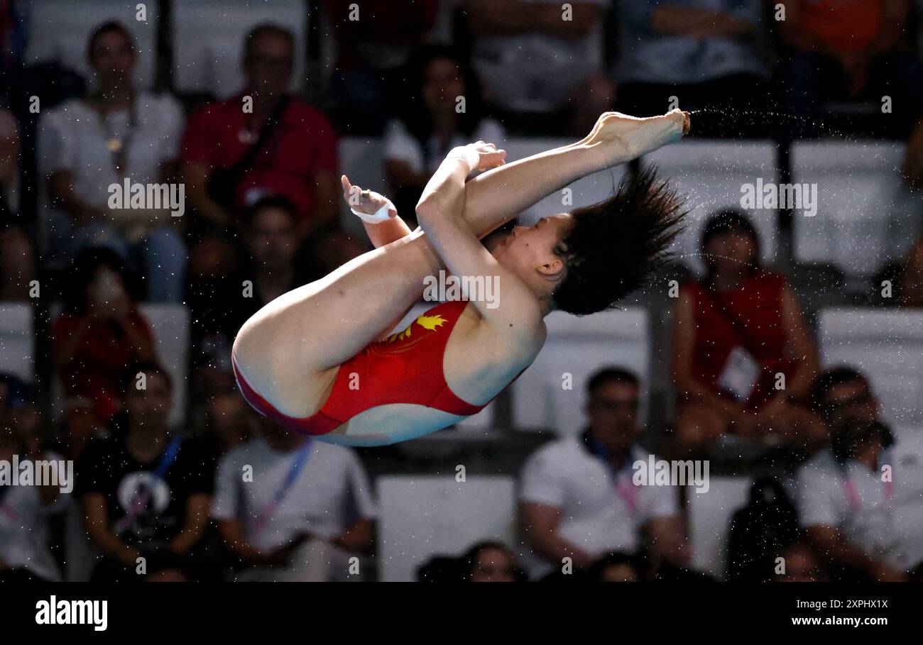Paris, France. 06th Aug, 2024. Paris Olympics: DIVING - Women's 10 ...