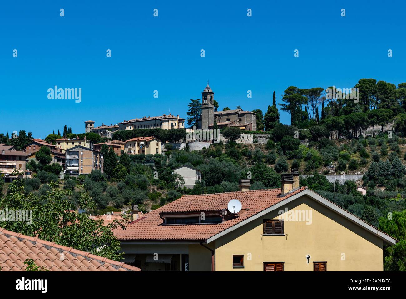 The medieval city of San Gemini, in southern Umbria, Italy. This city ...