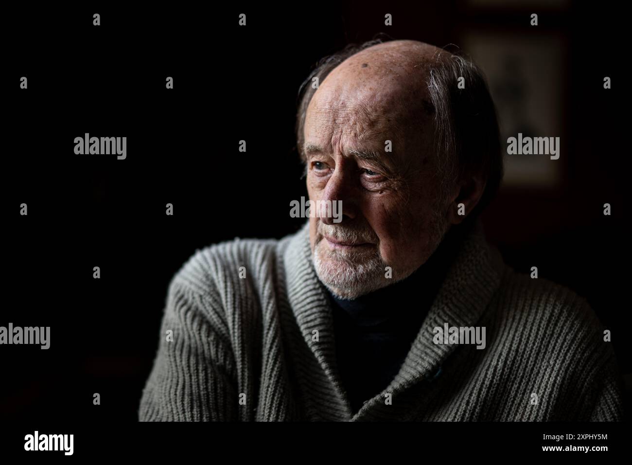 Composer Roger Norrington portrait shoot Stock Photo - Alamy