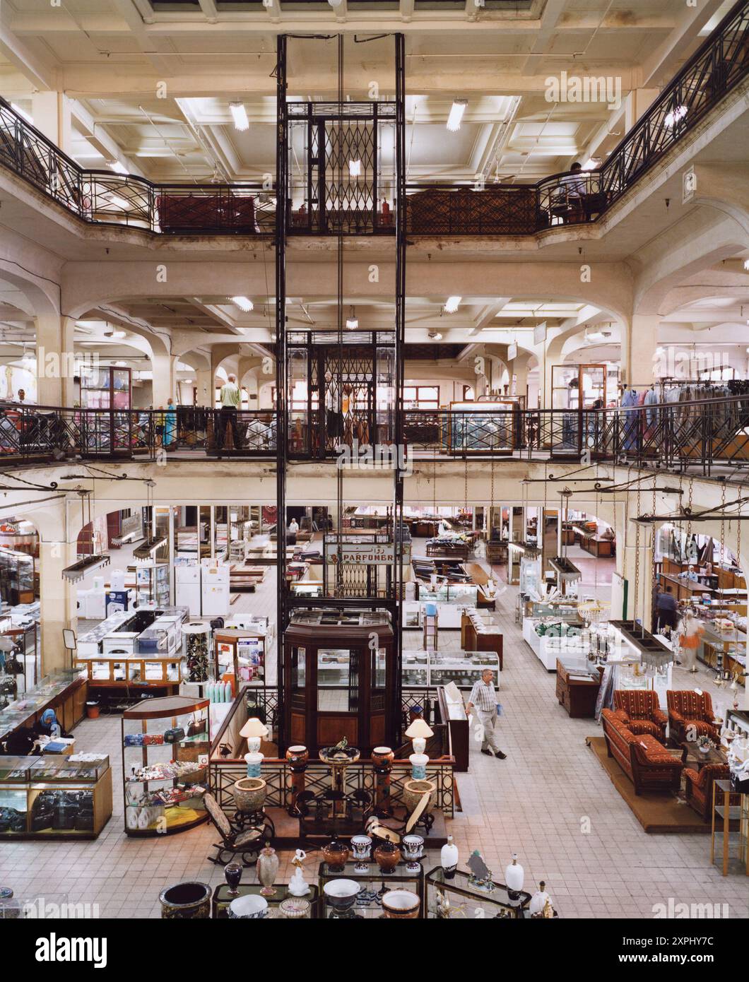A view of the interior of the nationalized department store Hannaux in ...