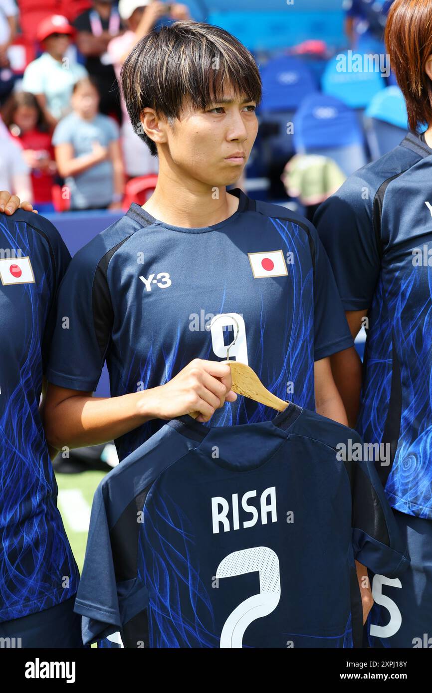 Paris, France. 3rd Aug, 2024. Riko Ueki (JPN) Football/Soccer : Women's ...