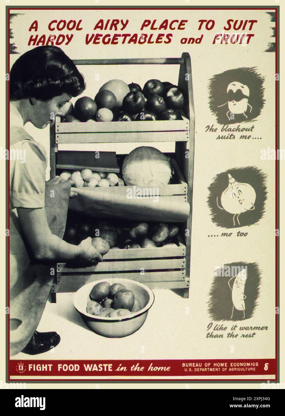 Ww2 food management information propaganda poster hi-res stock ...