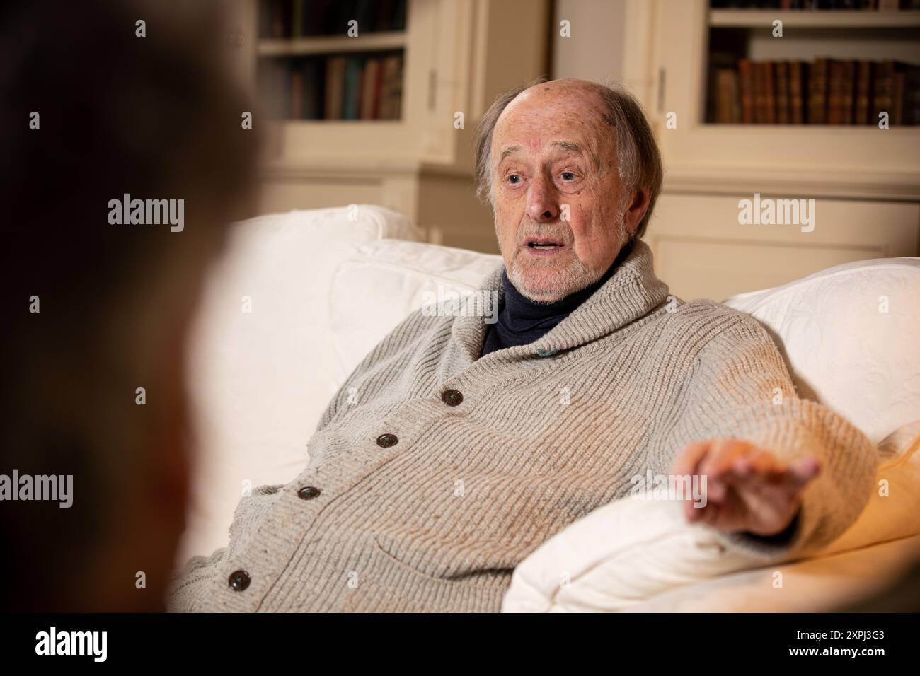 Composer Roger Norrington portrait shoot Stock Photo - Alamy