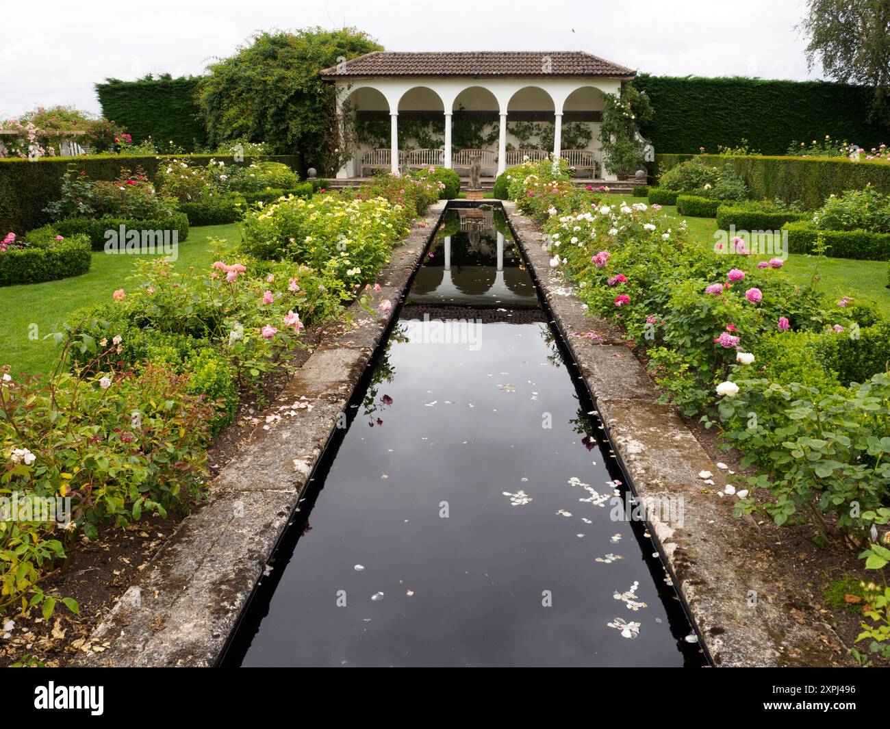 The Renaissance Garden at David Austin Roses Nursery Stock Photo - Alamy